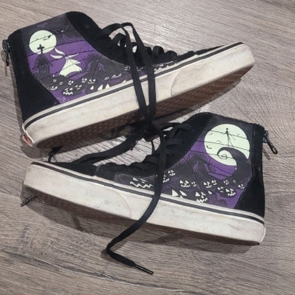 Vans | Shoes | Disney Tim Burton Nightmare Before Christmas Vans Sk8hi ...
